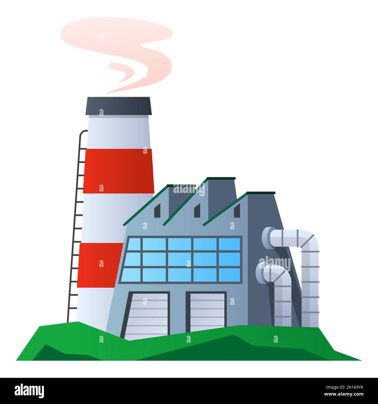 Industrial factory landscape Cut Out Stock Images & Pictures - Alamy