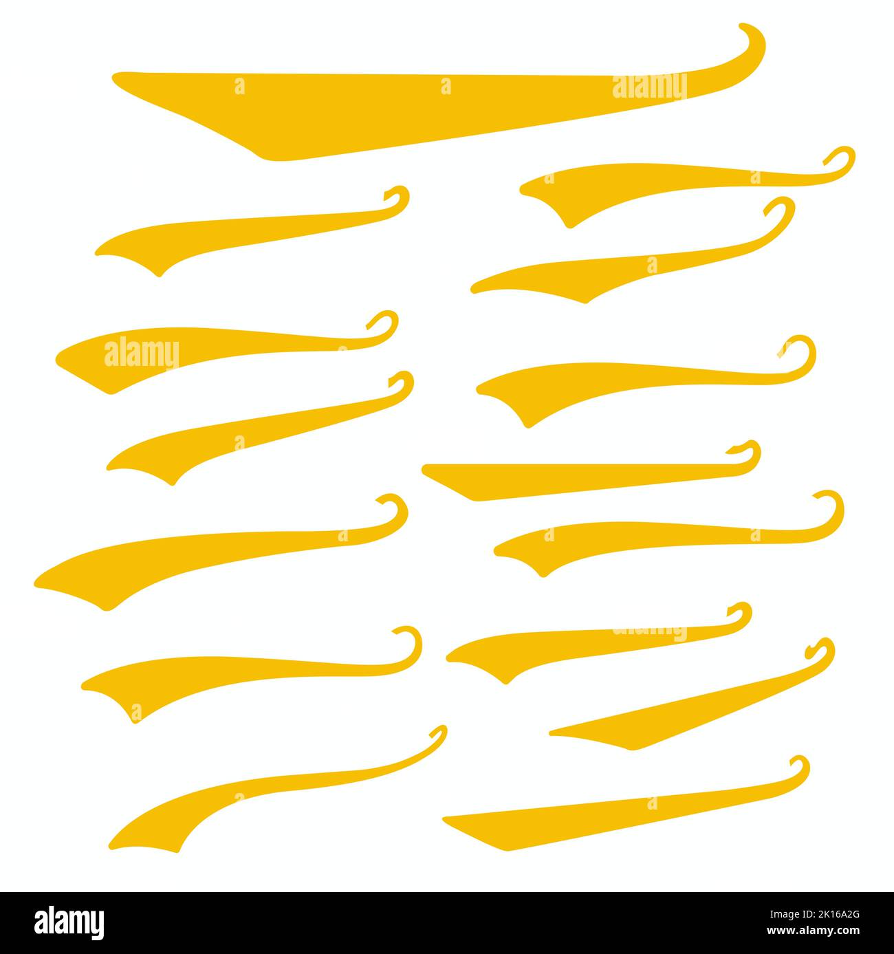 Yellow Swirls Swash Logo Ornament Design Stock Vector Image & Art - Alamy