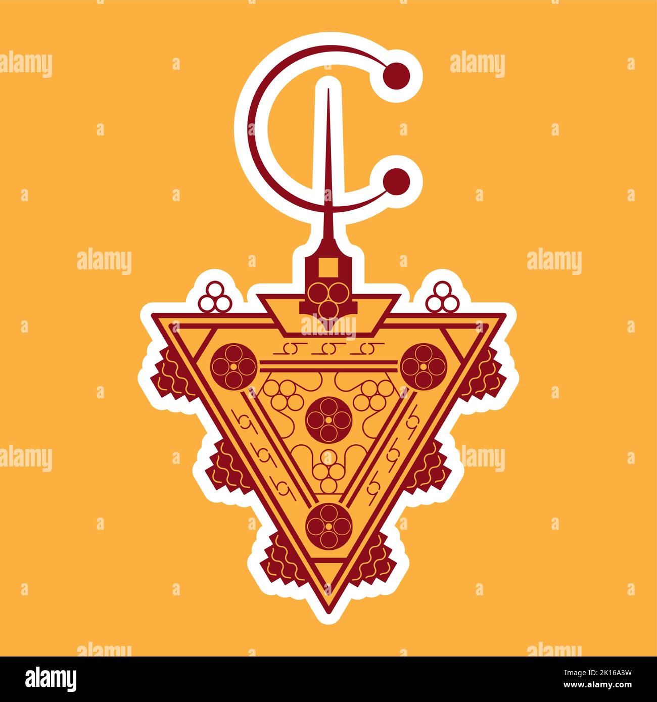 Vector Illustration Of Tazerzit. The Berber Jewelery Symbol. Amazigh ...