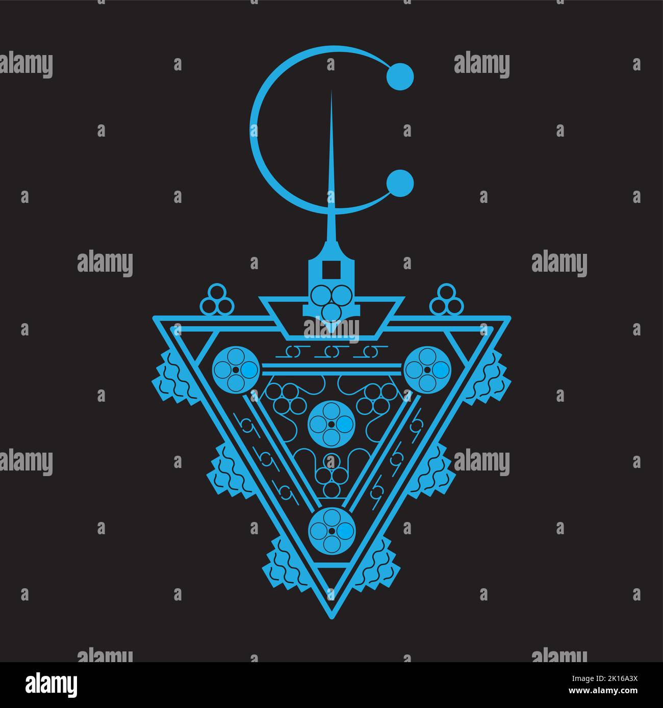 Vector Illustration Of Tazerzit. The Berber Jewelery Symbol. Amazigh ...