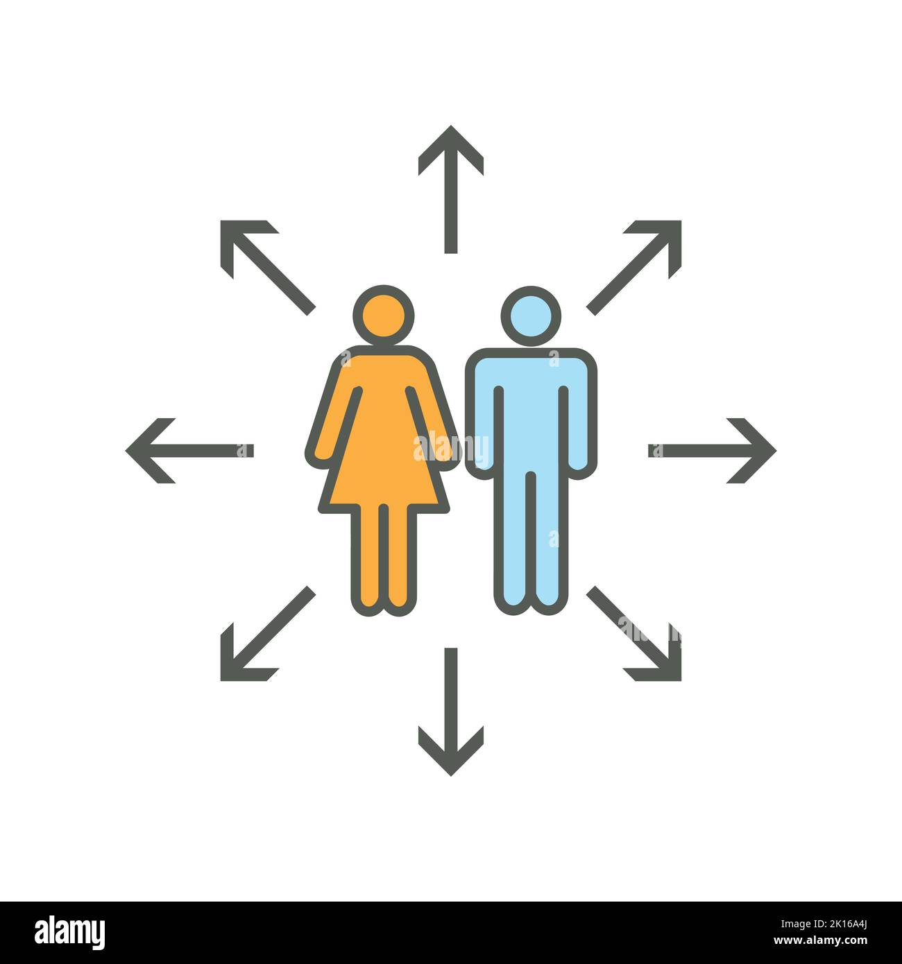 Icon with Infected People Using Contact Tracing to Contain the Spread ...