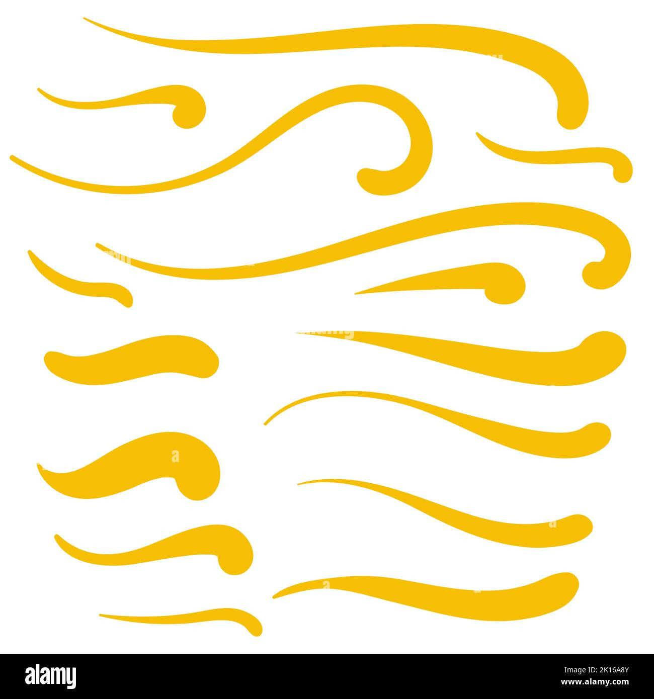 Yellow Swirls Swash Logo Ornament Design Stock Vector Image & Art - Alamy