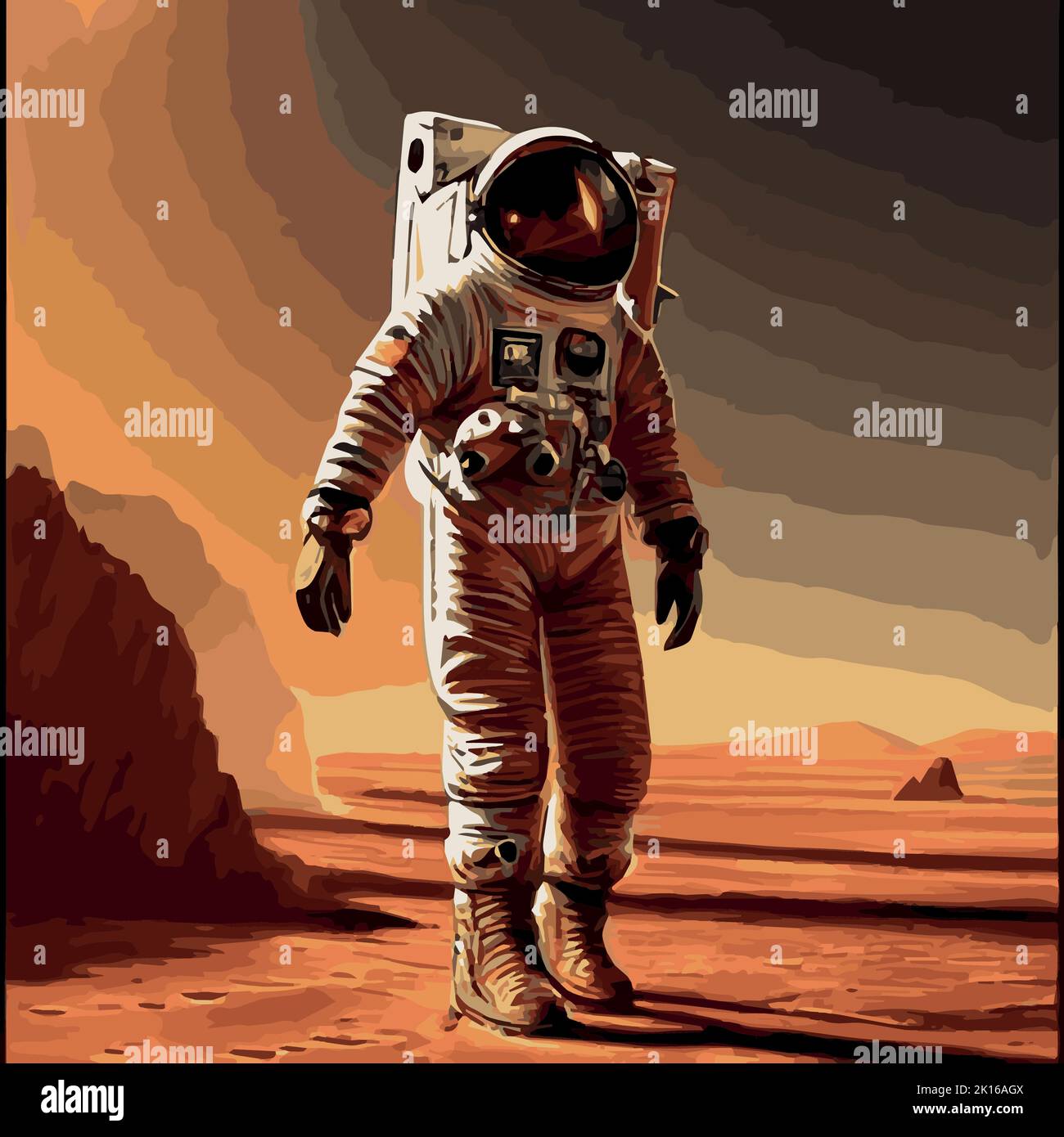 Planet and galaxy in outer space Stock Vector Images - Alamy