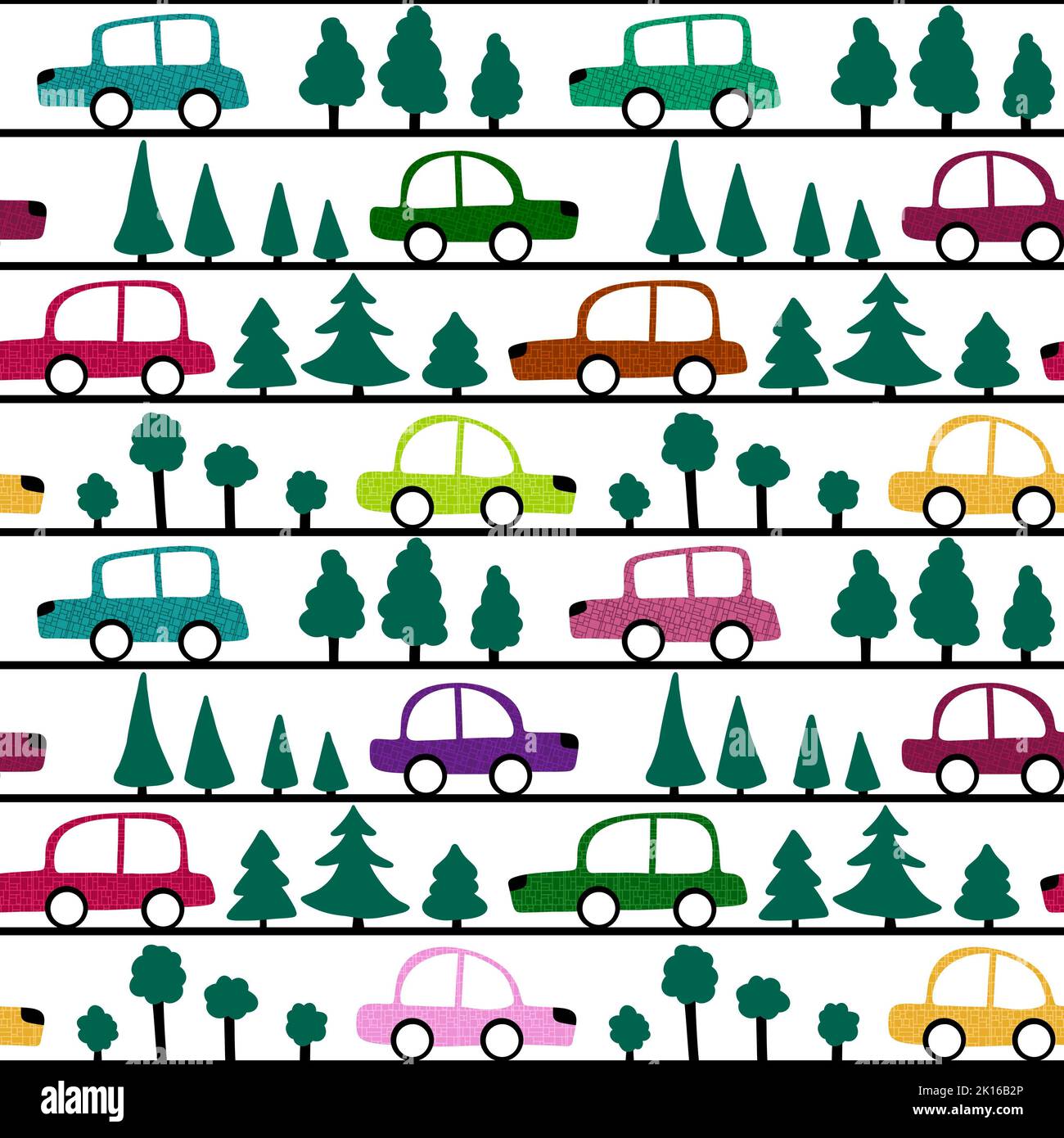Kids seamless toys road pattern for wrapping paper and clothes print ...