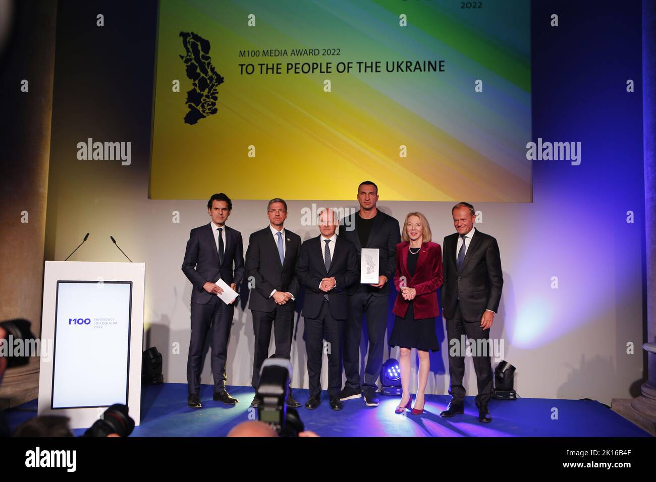 Potsdam, Germany. 15th Sep, 2022. Brandenburg: M100 Media Award to the ...