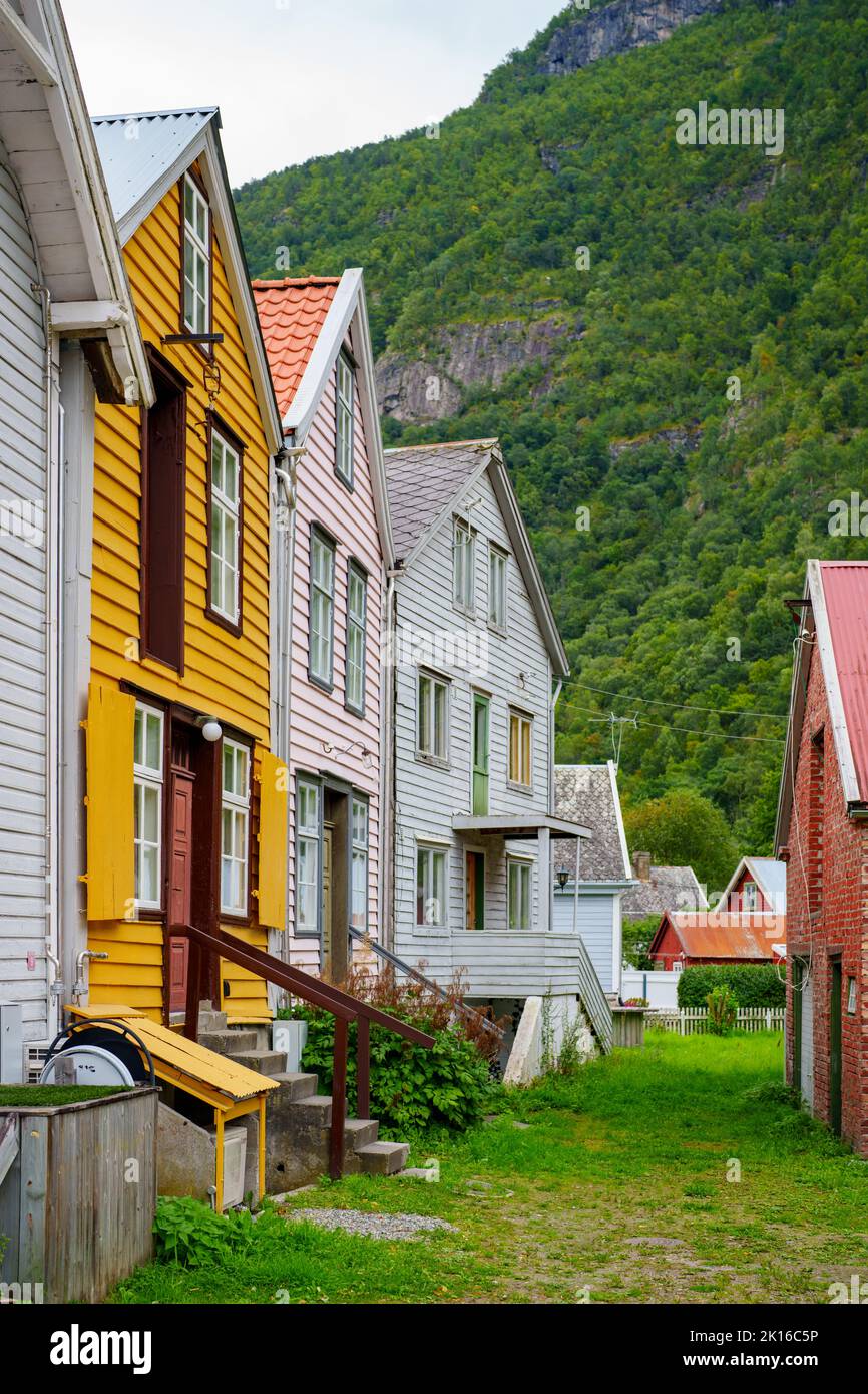 Photo of a typical generic house in Lærdalsøyri Norway Stock Photo - Alamy