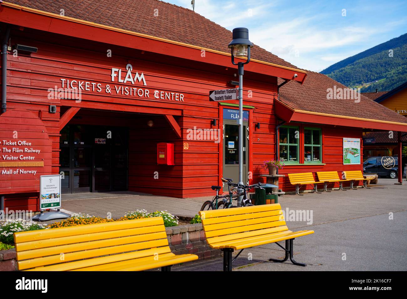 Flam Tickets and Visitor Center Stock Photo - Alamy