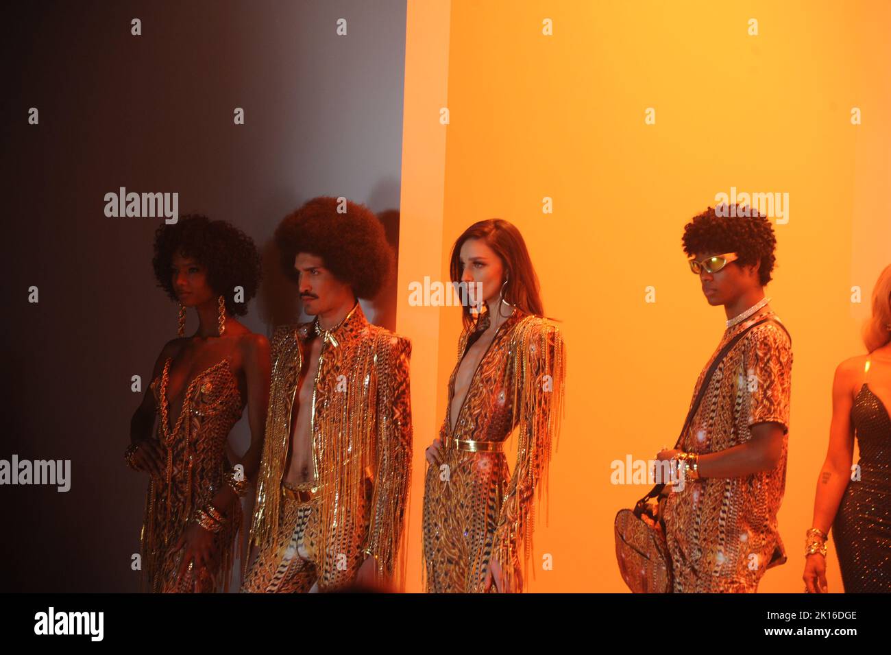 Front Row and runway show at The Blonds SS/23 at New York Fashion Week ...