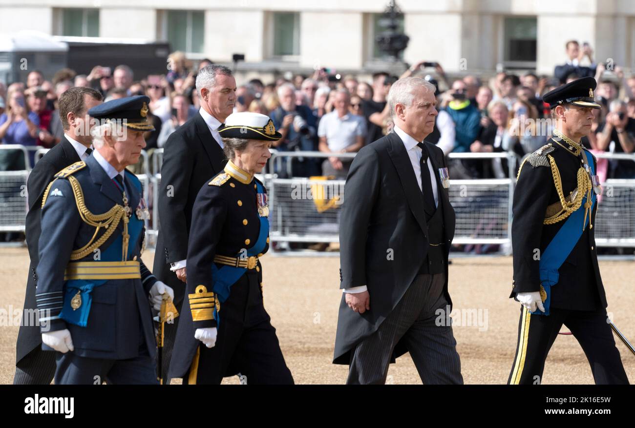 LONDON, England. UK. 14 September, 2022. King Charles lll, Princess ...