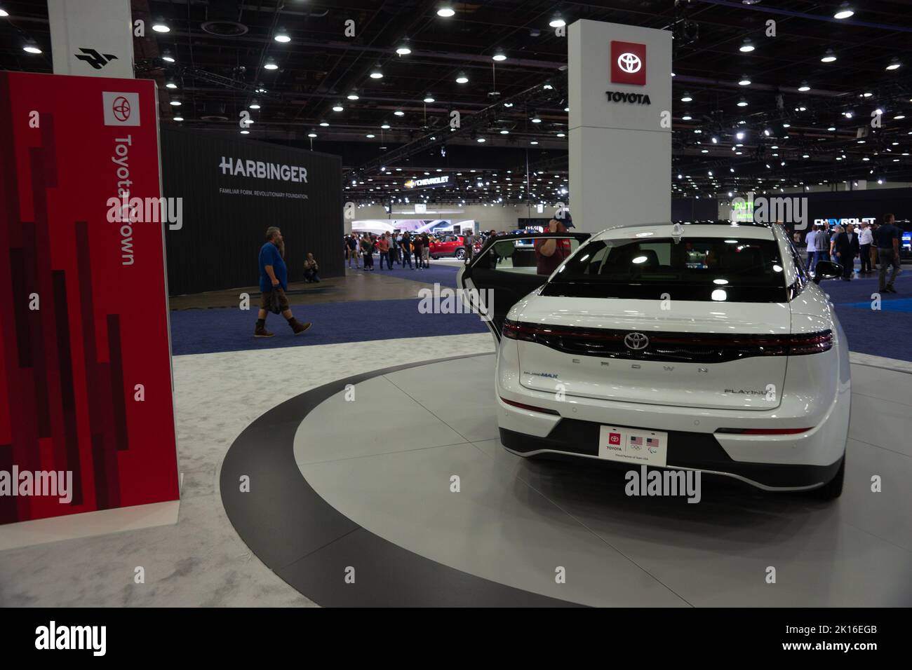 August 14, 2022, Detroit, Michigan, USA: The new Toyota Crown Platinum ...