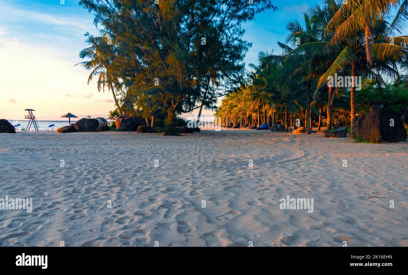 Summer Beach Scenery of Zhanjiang City, Guangdong Province, China Stock ...