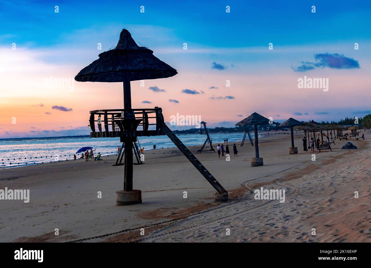 Summer Beach Scenery of Zhanjiang City, Guangdong Province, China Stock ...