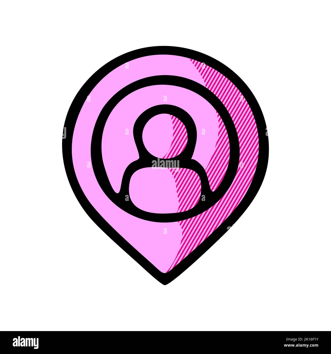 located icon isolated on white background from navigation maps ...