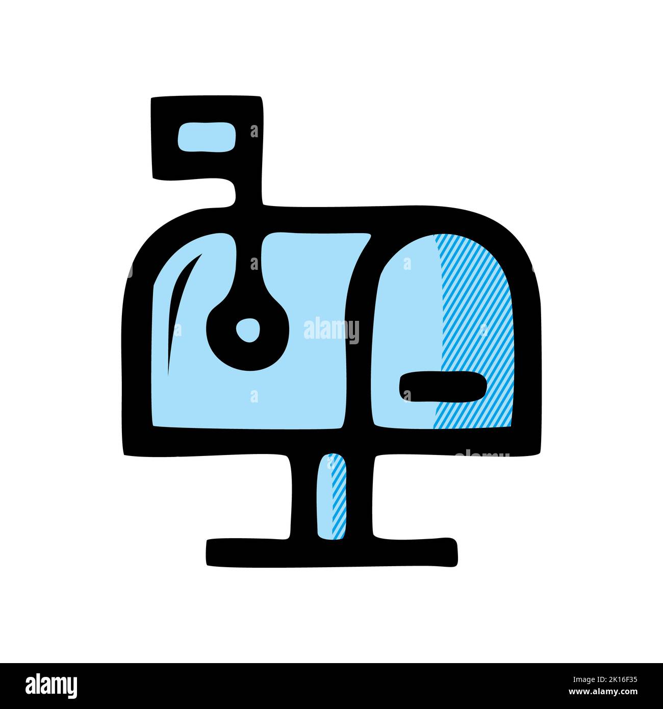 mailbox icon isolated on white background from advertising collection ...