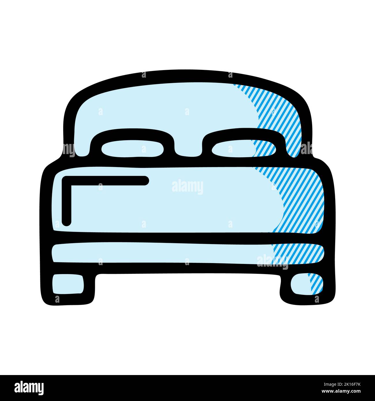 bed icon isolated on white background from hotel collection. bed icon ...