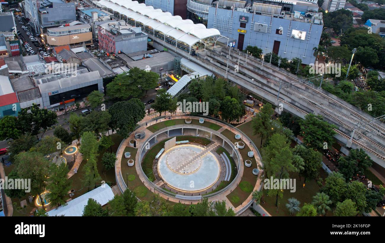Aerial view of Martha Christina Tiahahu Literacy Park is one of the ...