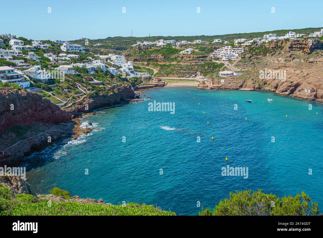 Landscape in Cala Morell. Minorca. Spain Stock Photo - Alamy