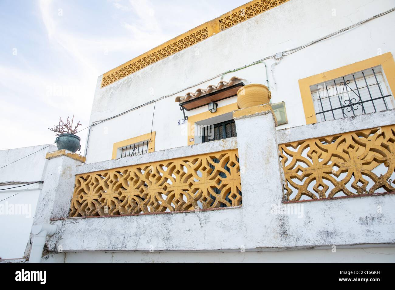 Andalusia, Spain - October 11: Architectural details of the picturesque ...