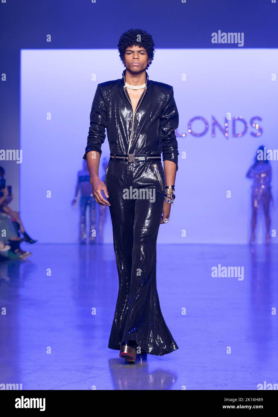 New York, New York, USA. 14th Sep, 2022. Model walks runway for Spring ...