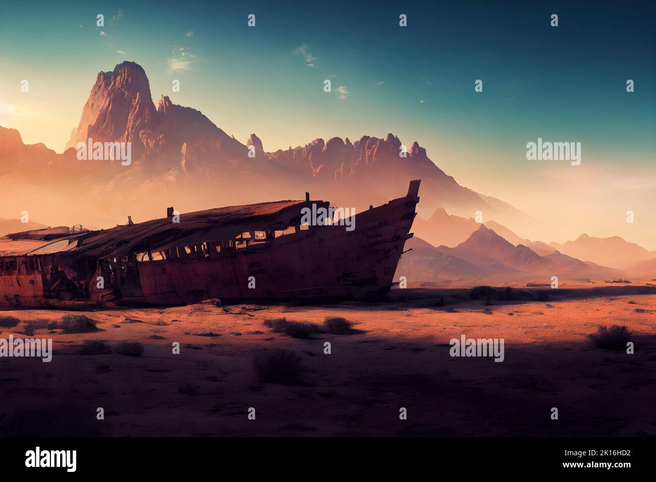 Digital drawing of landscape hi-res stock photography and images - Alamy