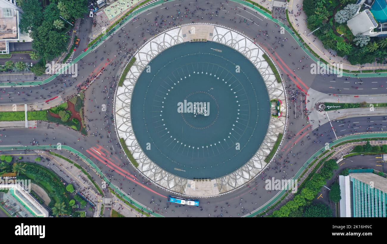 Hotel indonesia roundabout aerial hi-res stock photography and images ...