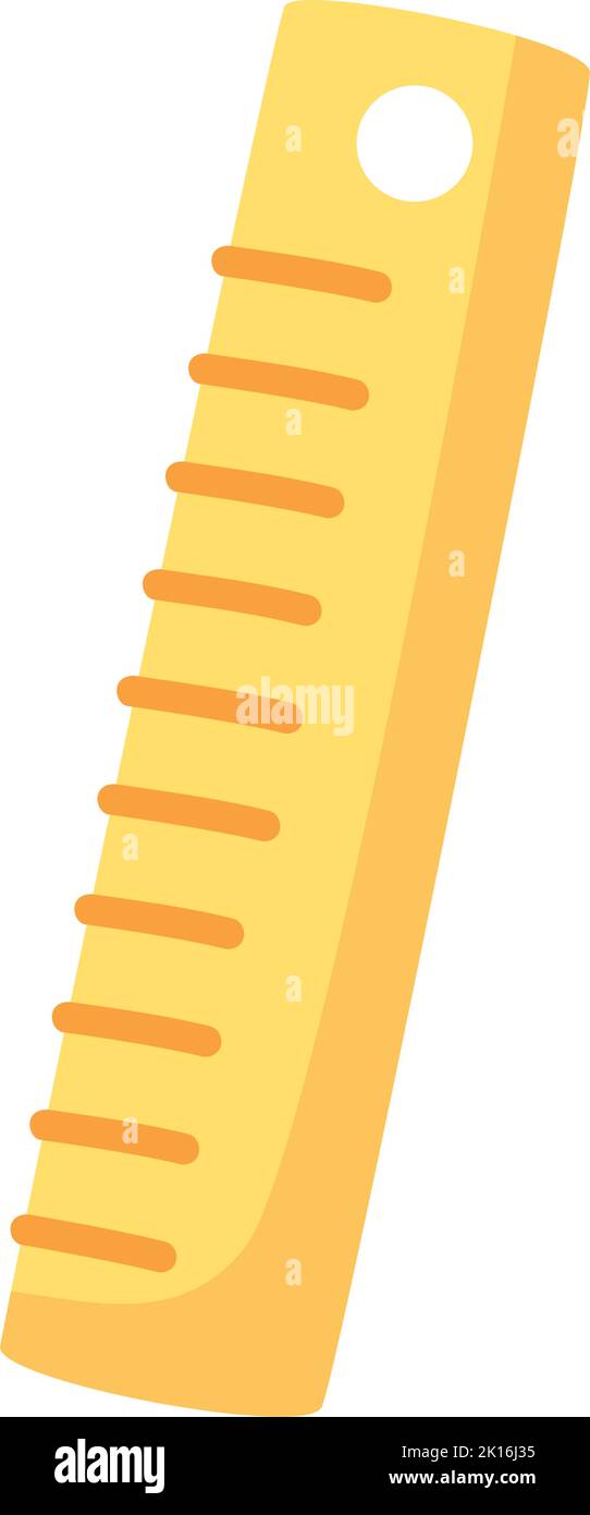 yellow rule school supply icon Stock Vector Image & Art - Alamy