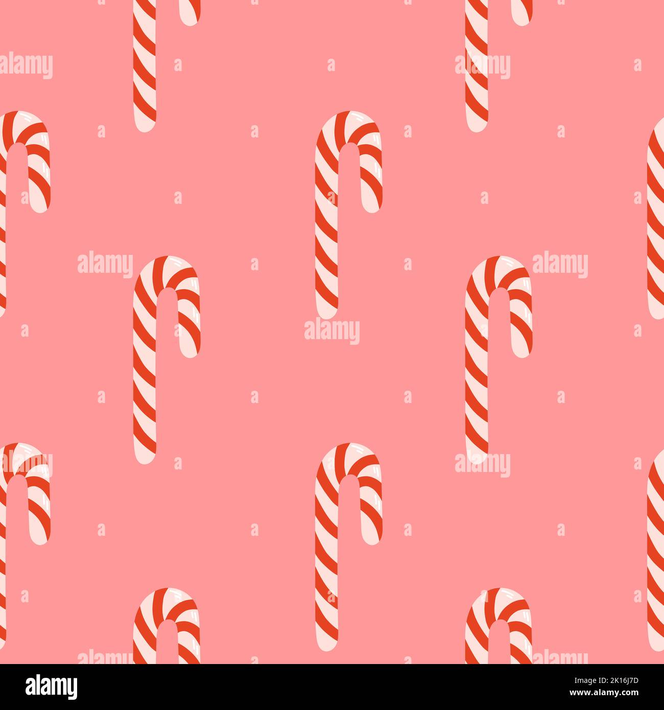 Christmas cane seamless pattern simple flat vector Stock Vector Image ...