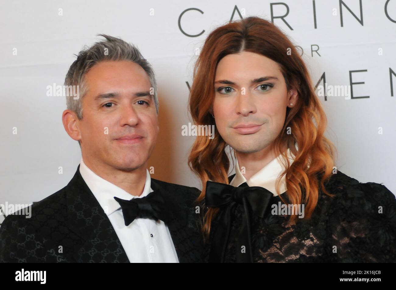 New York, USA. 15th Sep, 2022. Kyle Ferari-Munoz and Cristobal Alex attend the Kering Foundation ...