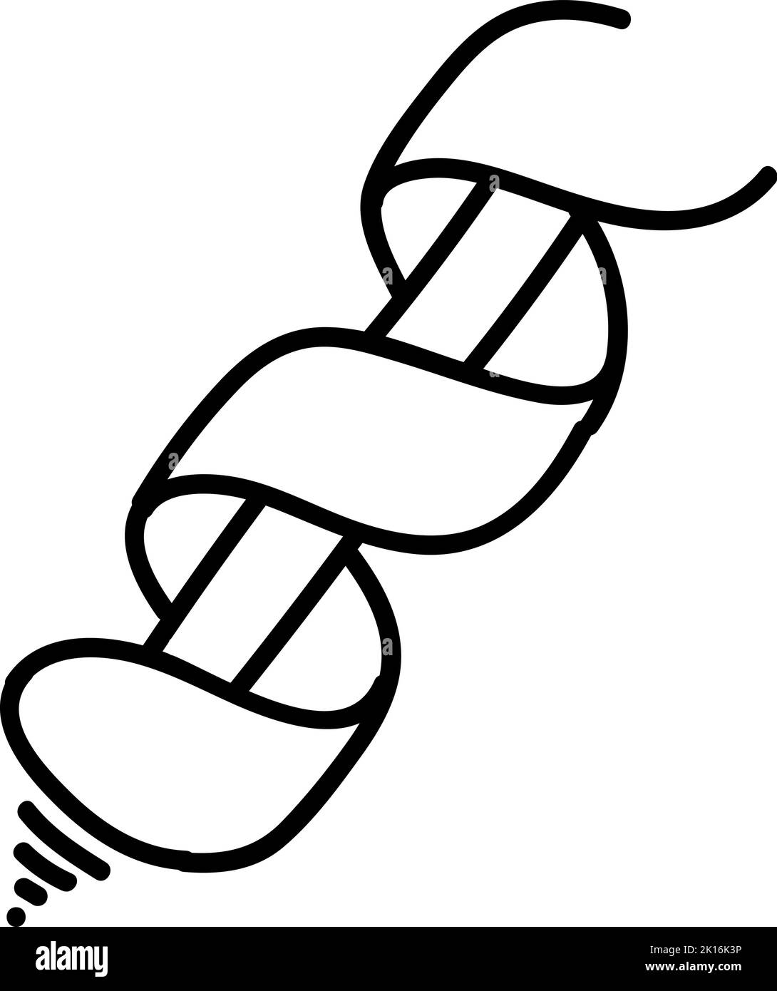 Wood hole point drill bit. Hand drawn vector illustration. Editable line stroke Stock Vector ...