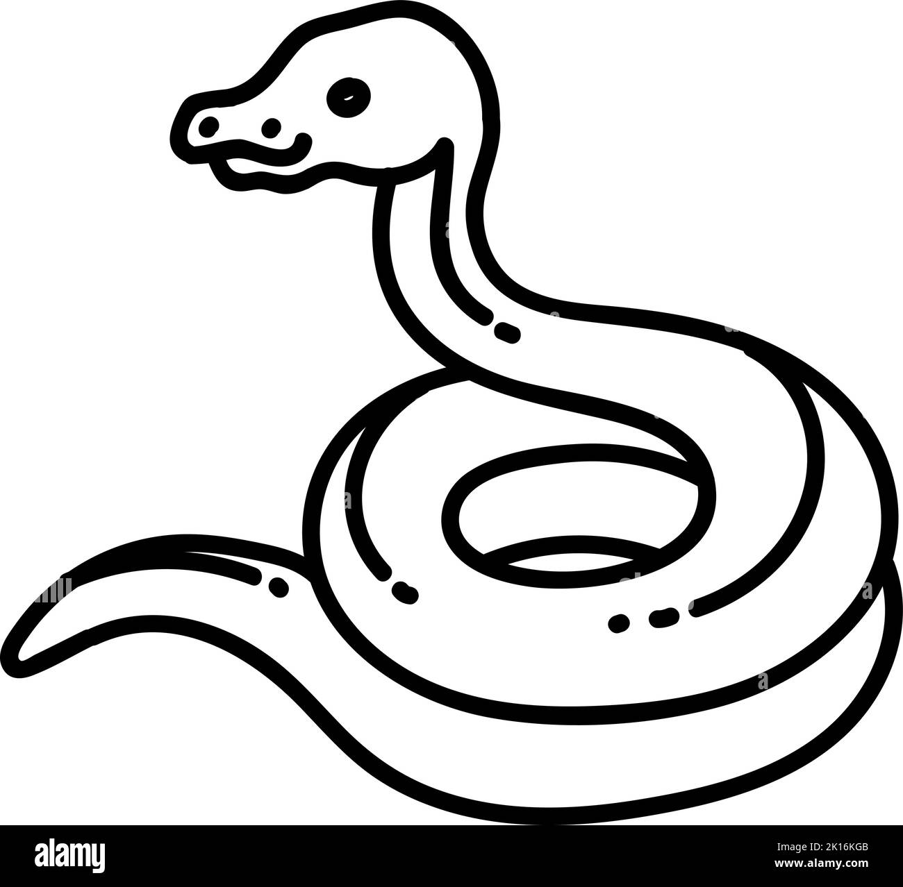 Snake Outline Clip Art