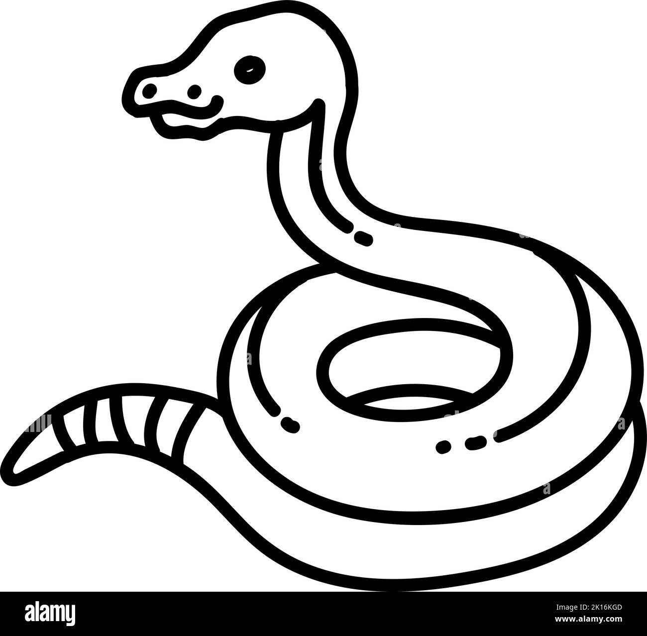 Clipart Snake Black And White