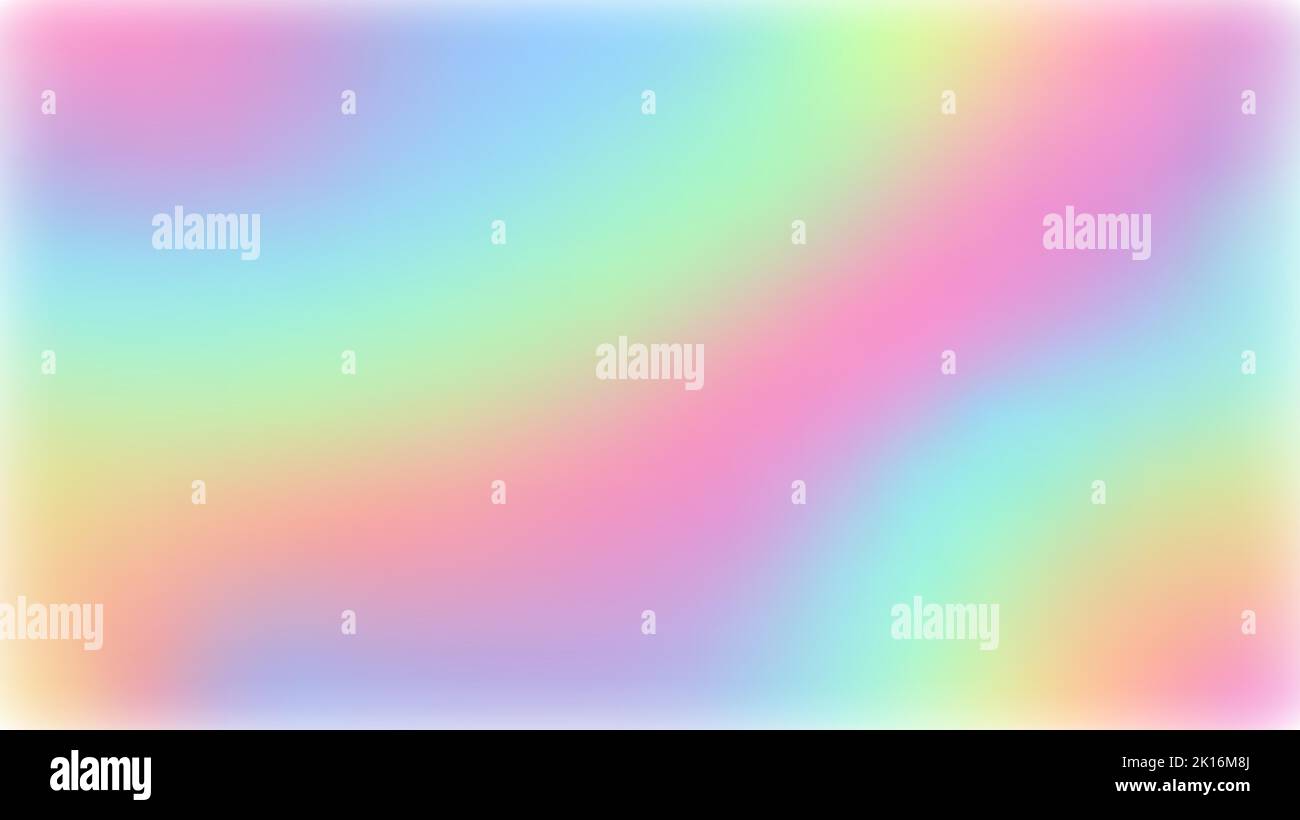 Rainbow fantasy background. Holographic illustration in pastel colors ...