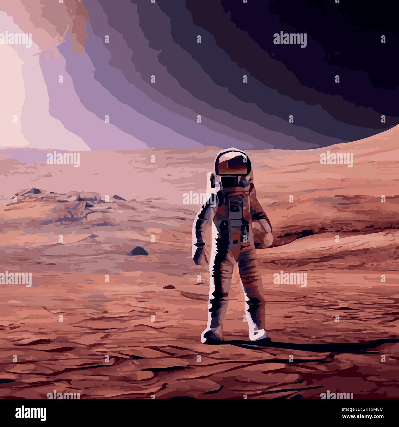 Spaceman artwork Stock Vector Images - Alamy