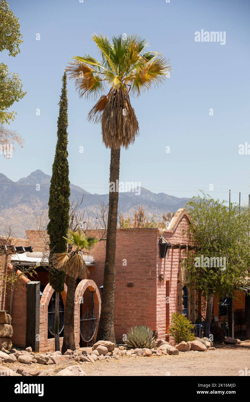Daytime view of the historic downtown section of Tubac, Arizona, USA ...
