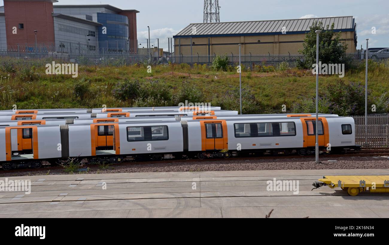 New Glasgow subway trains awaiting testing in Broomloan depot, Govan ...