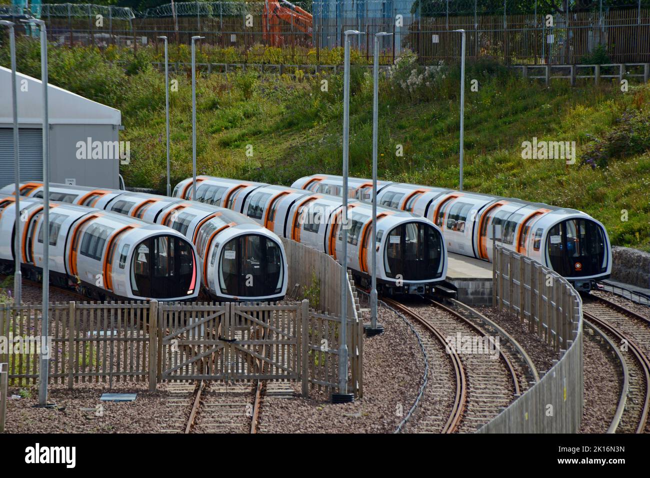 New Glasgow subway trains awaiting testing in Broomloan depot, Govan ...