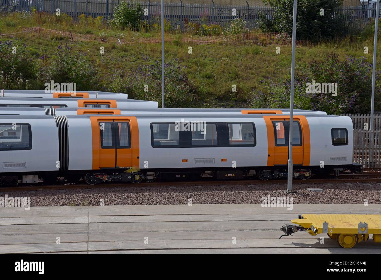 New Glasgow subway trains awaiting testing in Broomloan depot, Govan ...