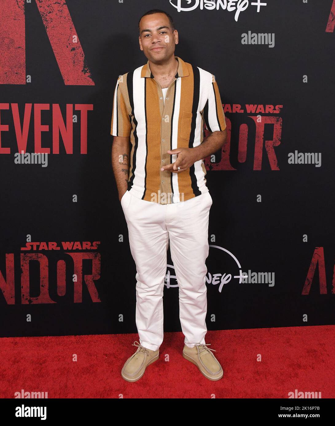 Los Angeles, USA. 15th Sep, 2022. Ben Bailey Smith arrives at the ANDOR Launch Event held at the ...