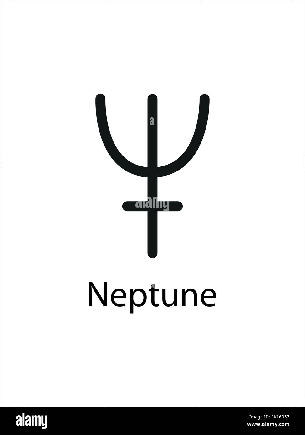 Neptune Symbol of Planets. Solar system for astrology, astronomy ...