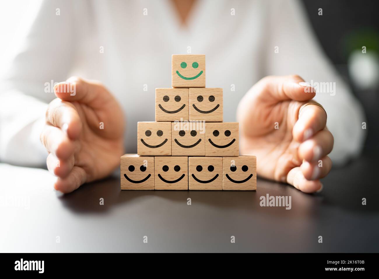 Employee Satisfaction Experience And Client Centric Concept Stock Photo ...
