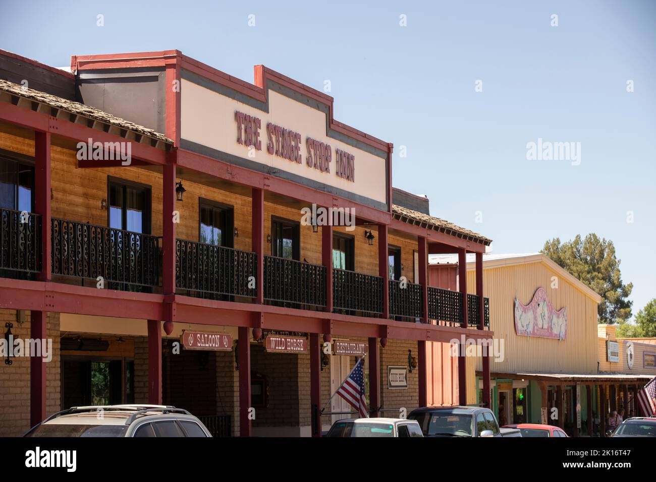 Patagonia, Arizona, USA - May 30, 2022: Afternoon sunlight shines on ...