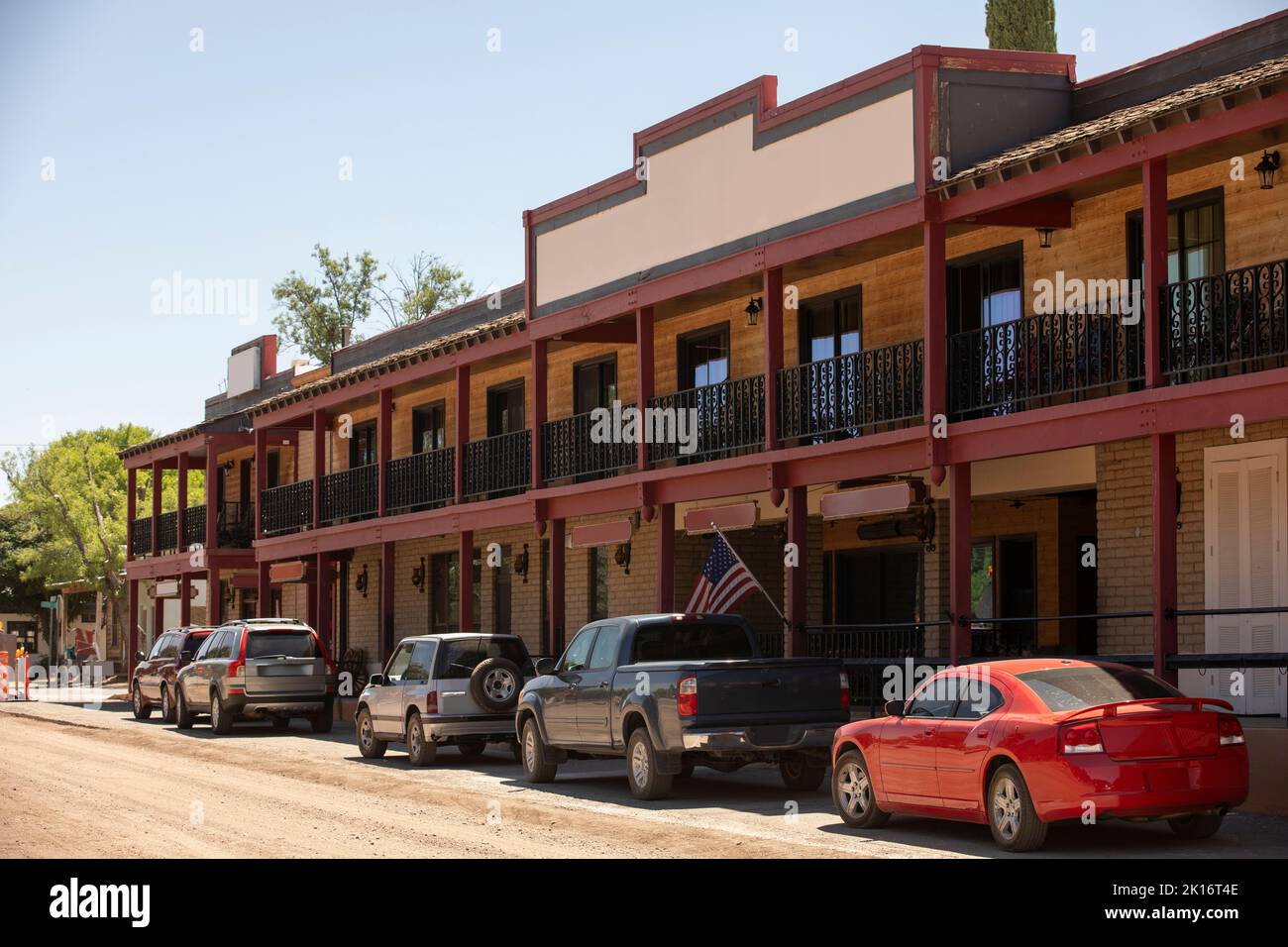 Patagonia, Arizona, USA - May 30, 2022: Afternoon sunlight shines on ...