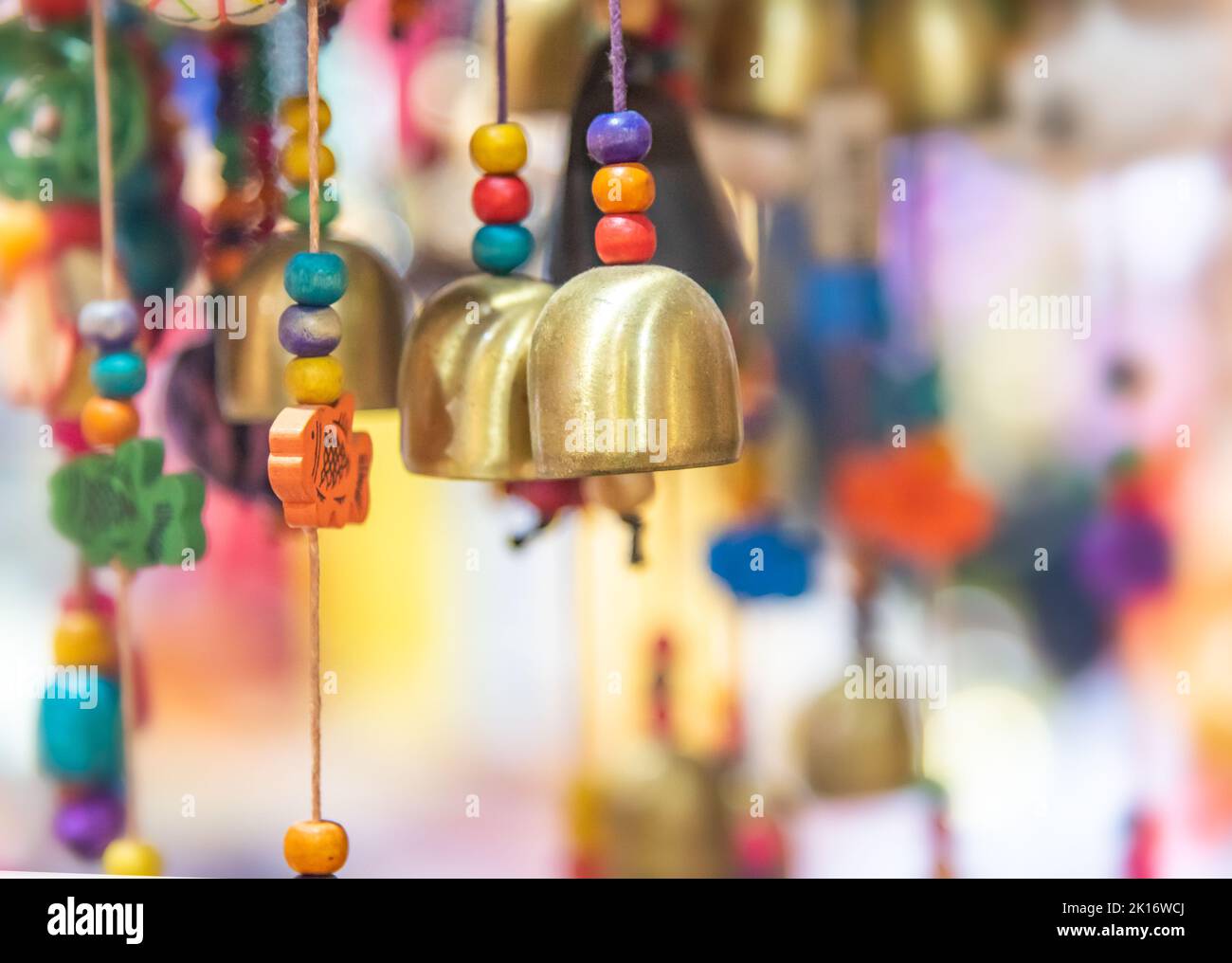A colorful oblate copper bell Stock Photo - Alamy