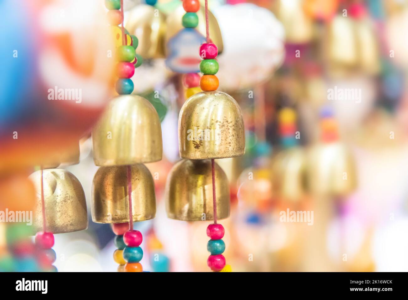 A colorful oblate copper bell Stock Photo - Alamy