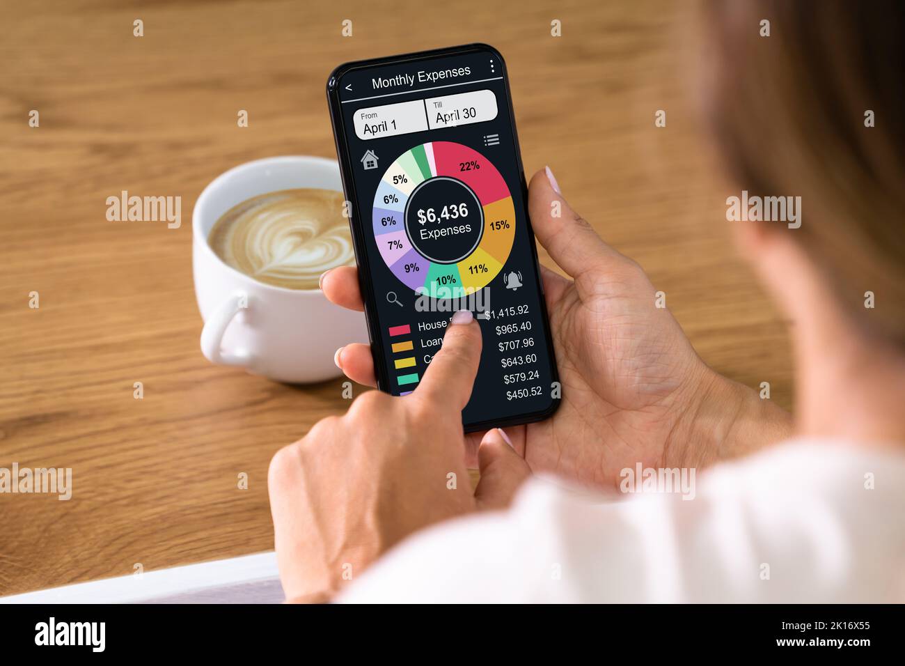 Money Tracker App. Budget And Expense Planning Stock Photo - Alamy