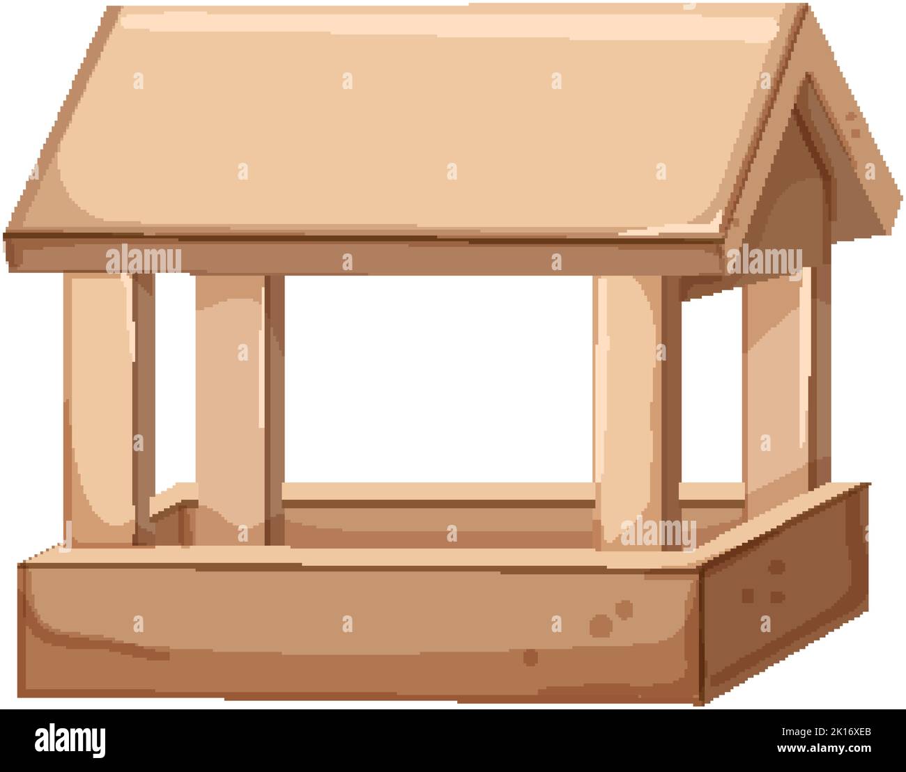 park feeder bird cartoon vector illustration Stock Vector Image & Art ...