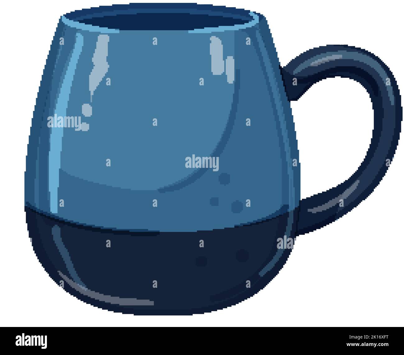 empty cup ceramic cartoon vector illustration Stock Vector Image & Art ...