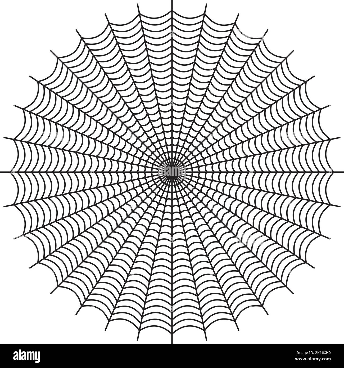 Spider cobweb. Halloween design element. Flat vector Stock Vector Image ...