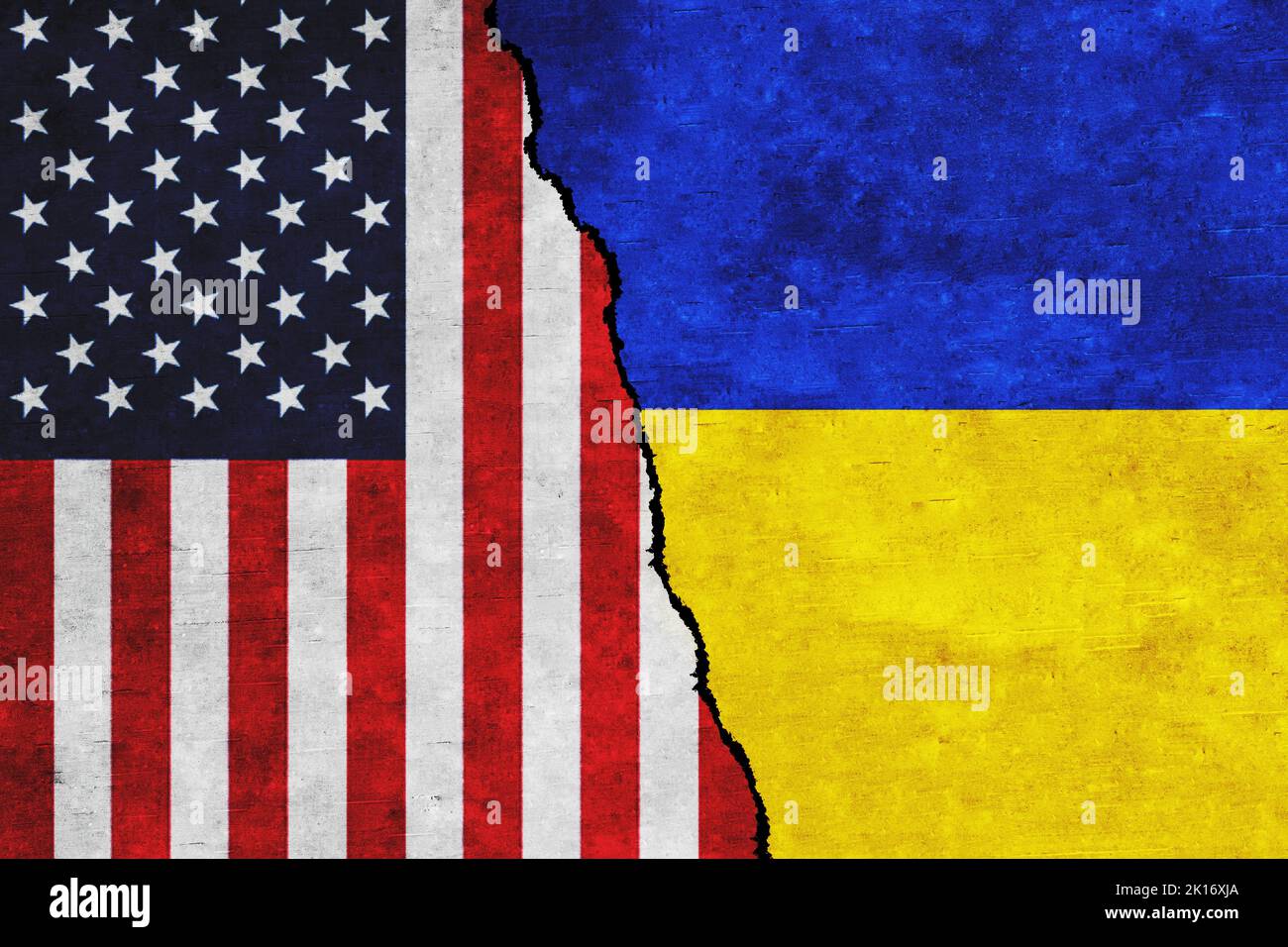 Ukraine vs usa flag concept war hi-res stock photography and images - Alamy