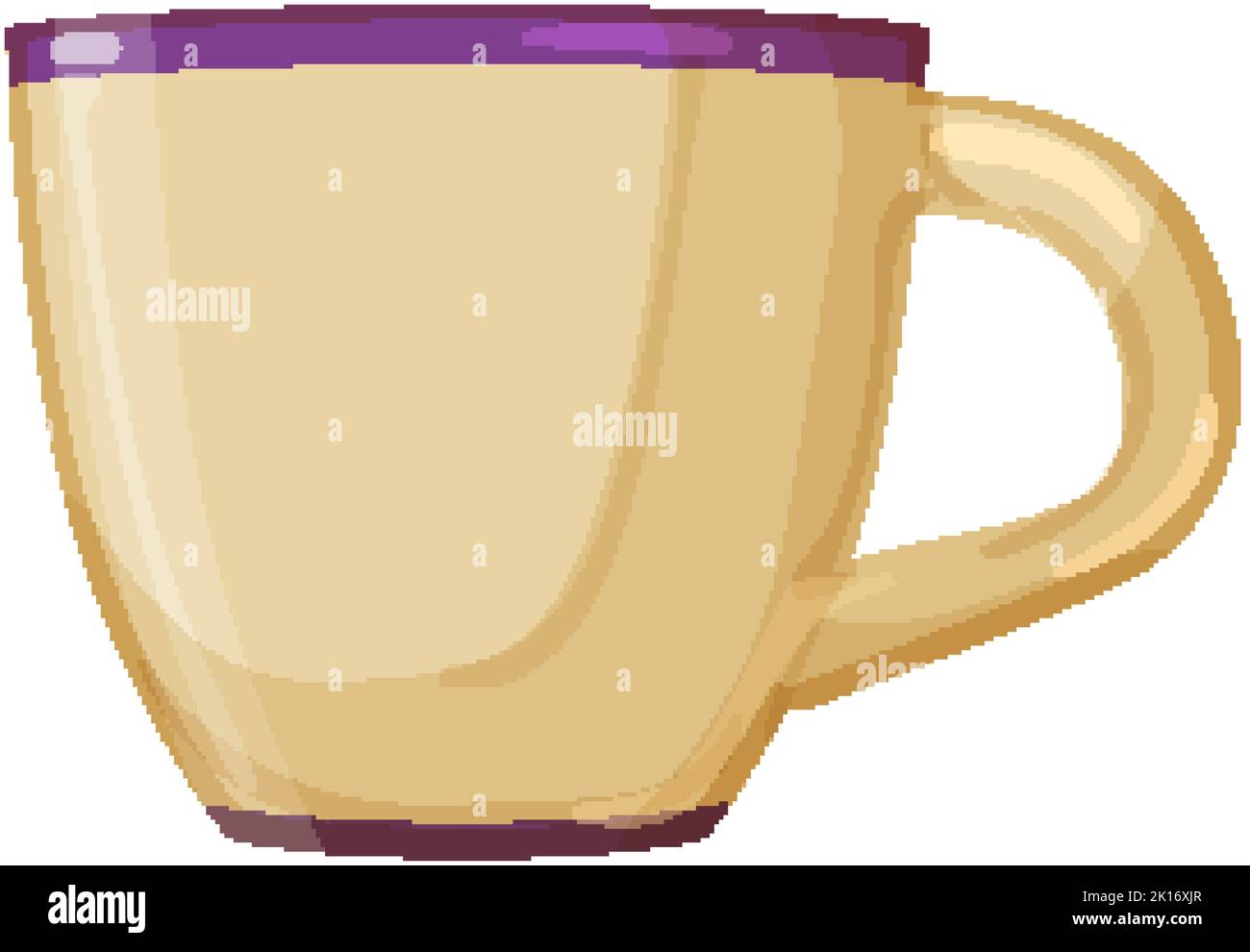 beverage cup ceramic cartoon vector illustration Stock Vector Image ...